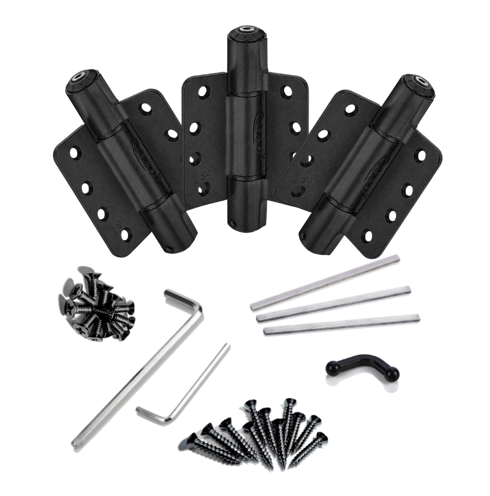 3pcs 1/4 Radius Door Hinge Soft Closing | Hold Open | 4x4 | 7ft | 260 ...
