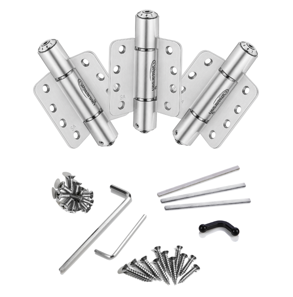 3pcs 1/4 Radius Door Hinge Soft Closing | Hold Open | 4x4 | 7ft | 260 ...