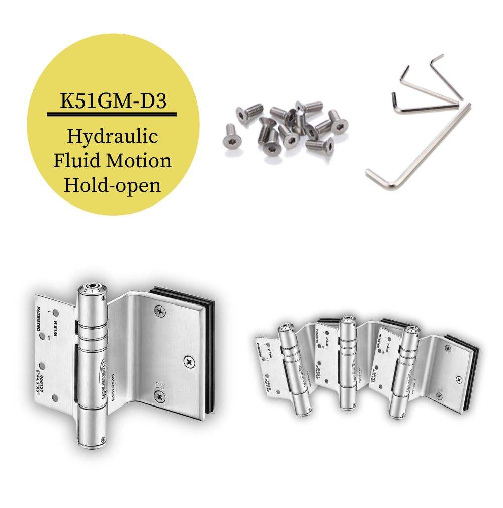 3pcs Commercial Glass Door Hinges Heavy Duty - Glass to Frame | SST304 ...