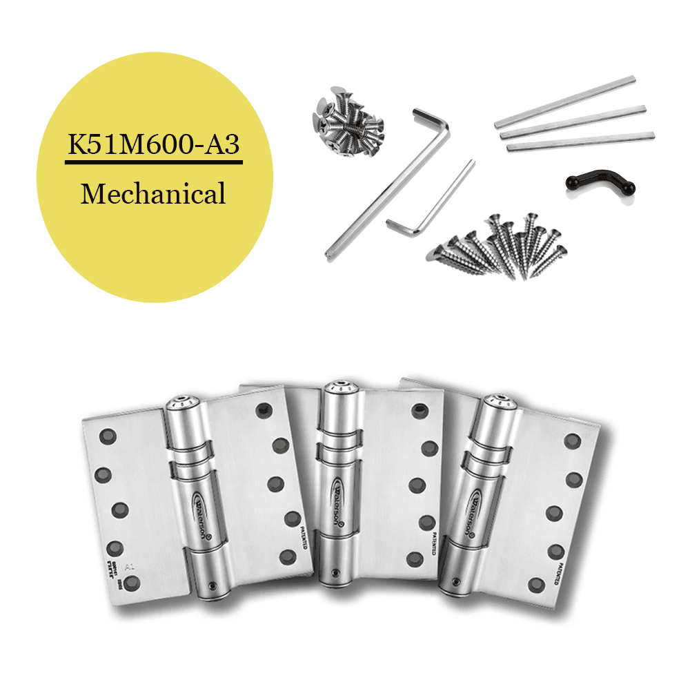 3pcs 6 Inch Door Hinges | Mechanical | Fire Rated | 7ft | 260 lbs | 2 ...