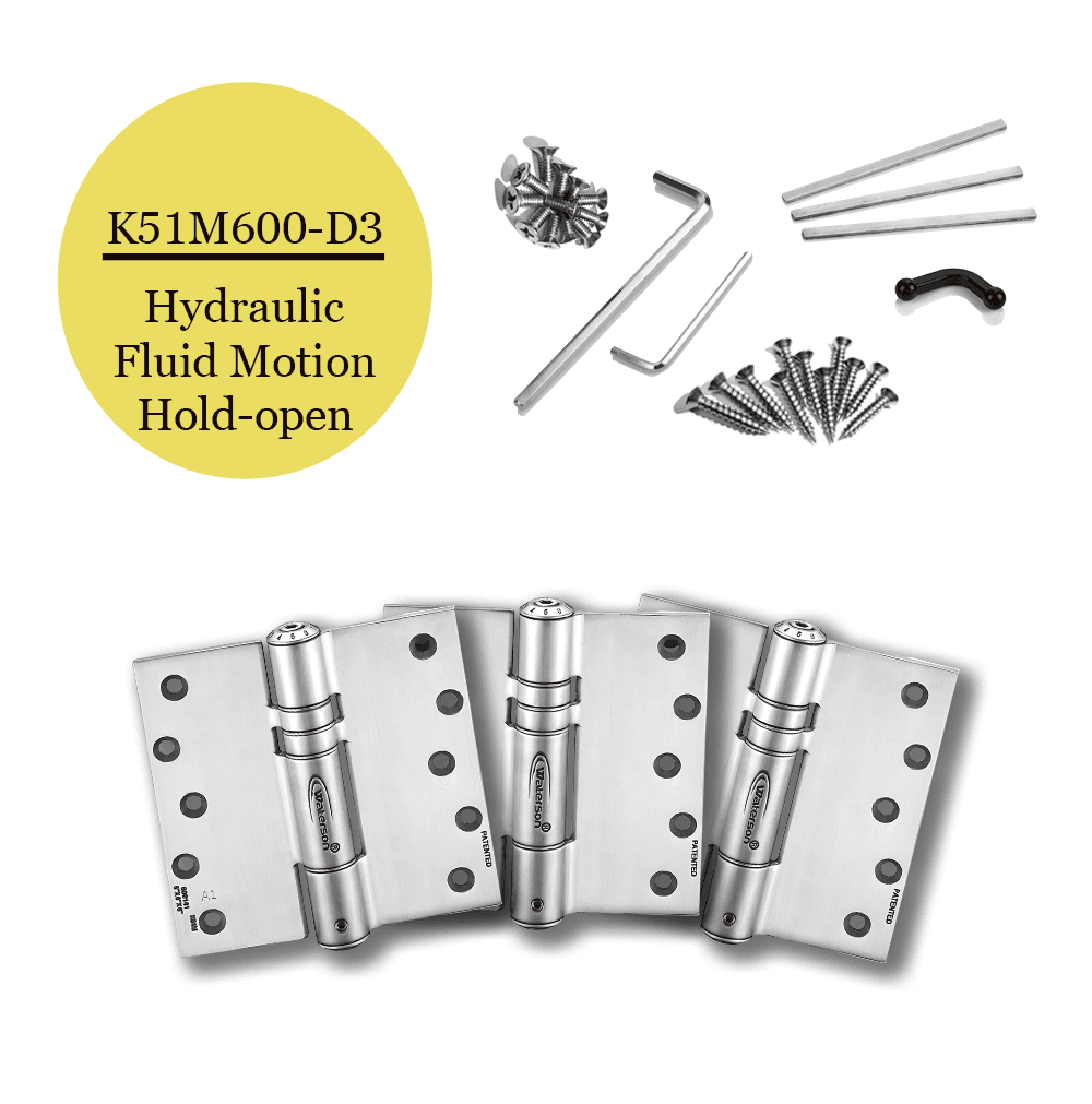 Soft Close Interior Door Hinges | Hold Open | 7ft | SS304 | K51M-600-D ...