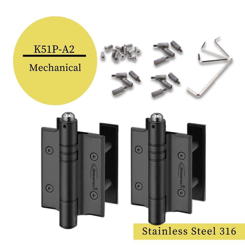 2pcs Stainless Steel Marine Hinges | Mechanical | 6ft | 150 lbs | 1” t ...